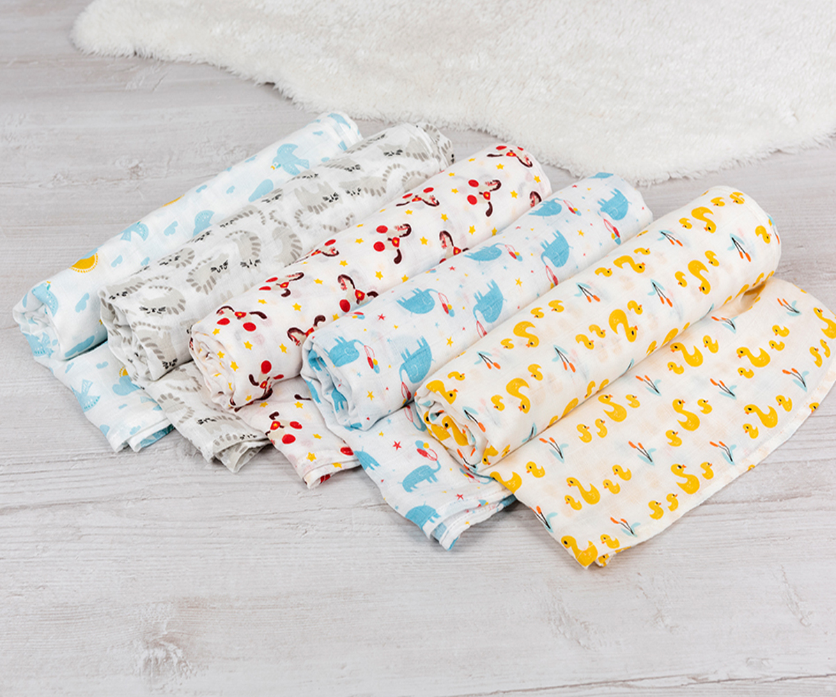 Swaddle Muselina para bebé 70% Fibra de Bambu - Cavalinho Charlie ...