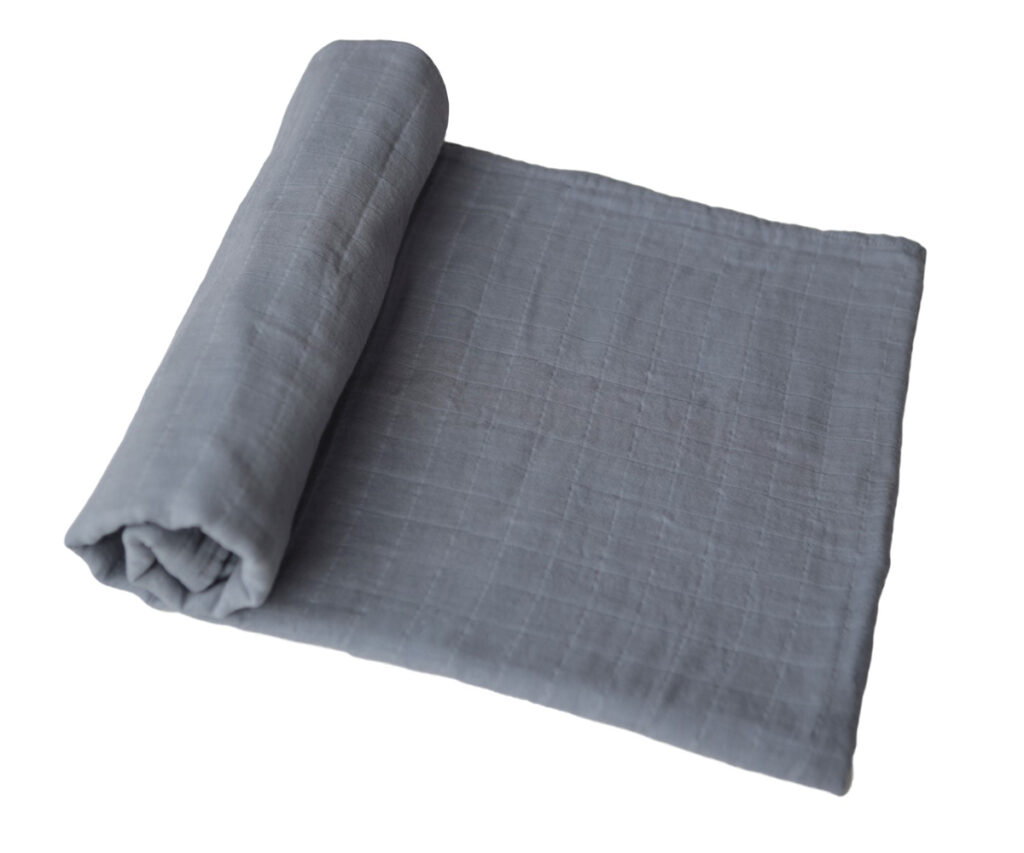 Swaddle Musselina para Bebé 100% Algodão Orgânico - Azul - Clara Baby
